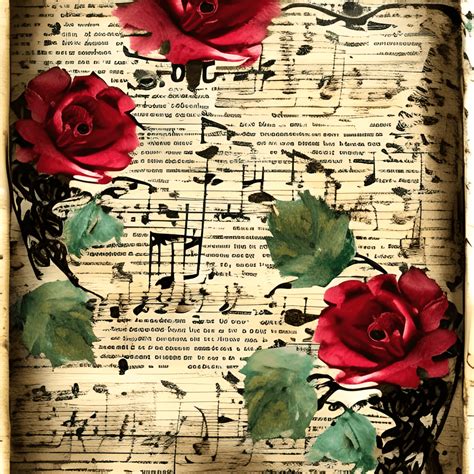 Künstlerische Collage Junk Journal Seite Vintage Stil