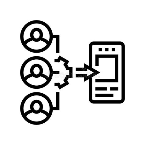 Guerrilla Testing Ux Ui Design Line Icon Vector Illustration Stock Illustration Illustration