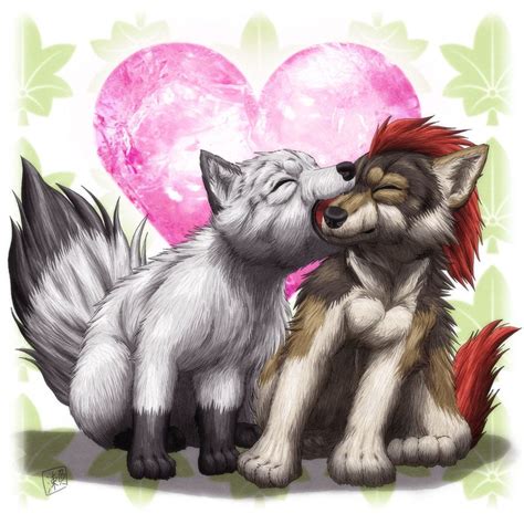 Wolf Love Drawings