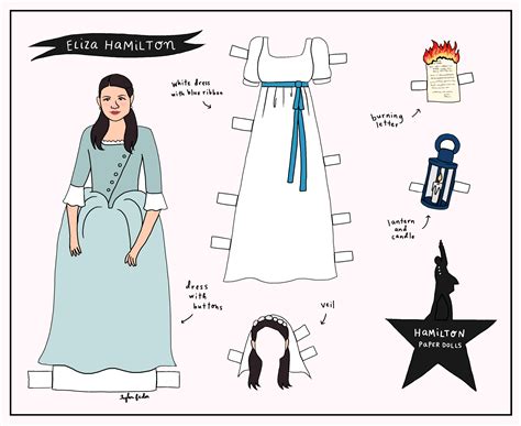 Hamilton Paper Dolls For The Hit Broadway Musical Vivid Seats