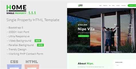 Home Single Property Html Template Bliter Gpl