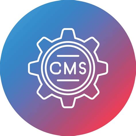 Cms Line Gradient Circle Background Icon 16828602 Vector Art At Vecteezy