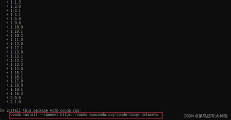 Anaconda 安装第三方包jieba、seqeval、datasets、paddlefsl等安装datasets包的命令 Csdn博客