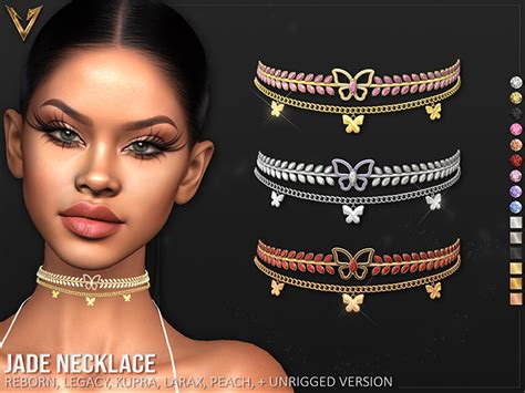 Second Life Marketplace Vipera Jade Necklace