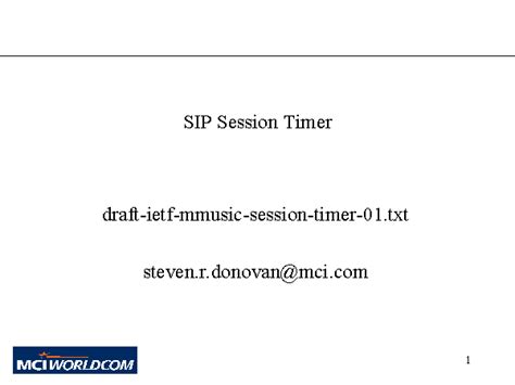 SIP Session Timer