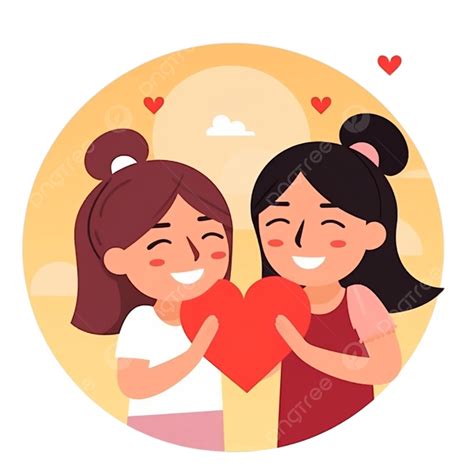 우정의 날 만화 평평한 삽화 Png 일러스트 및 이미지 에 대한 무료 다운로드 Pngtree