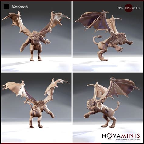 3d Printable Manticore 01 By Novaminis