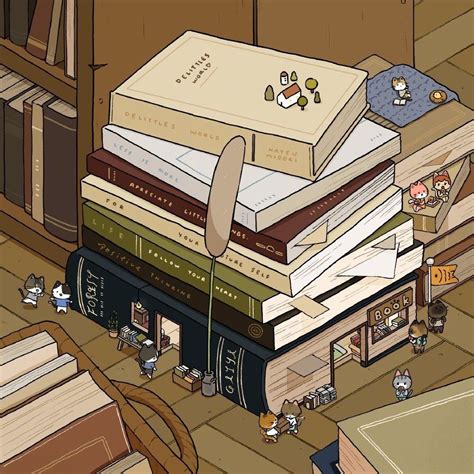 Concept Art Drawing Bookshelf Art