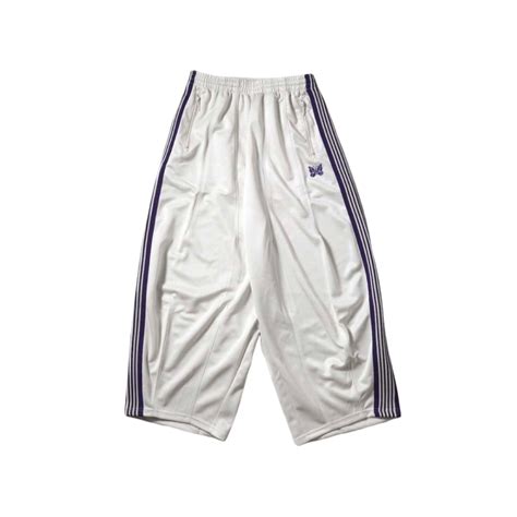 니들스 Hd 트랙 팬츠 폴리 스무스 화이트 퍼플 Needles Kream