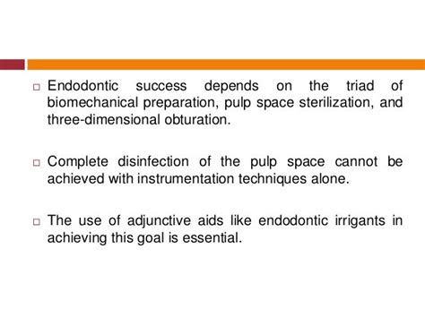 Endodontic Irrigants