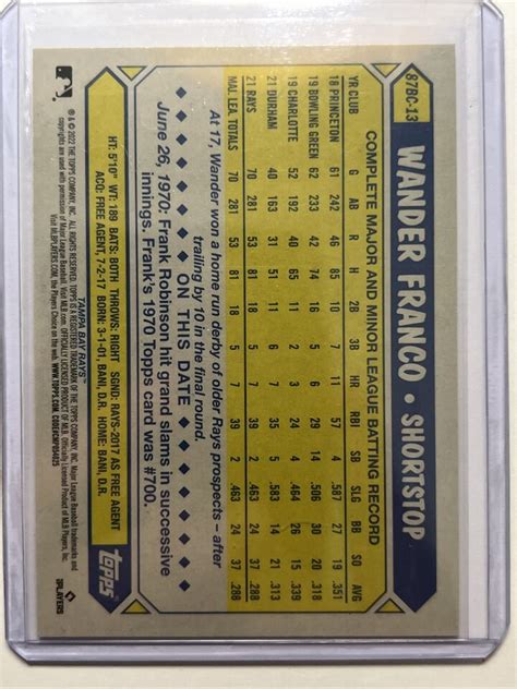2022 Topps Chrome Wander Franco 1987 35th Anniversary Refractor Rc