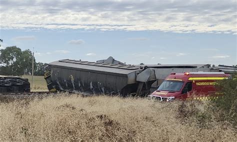 Breaking Train Derailment After Collision With A Truck At Old Junee