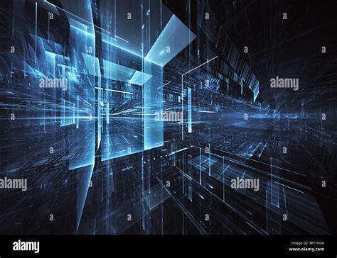 Abstract Future Technology Background Computer Generated 3d Image