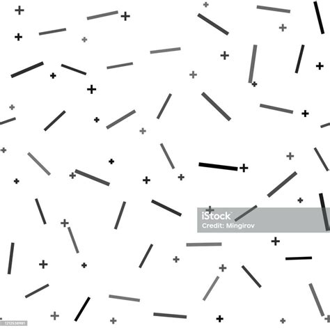 흰색 배경에 검은 색 눈금자 아이콘 격리 원활한 패턴 직선 기호입니다 벡터 일러스트레이션 3차원 형태에 대한 스톡 벡터 아트 및