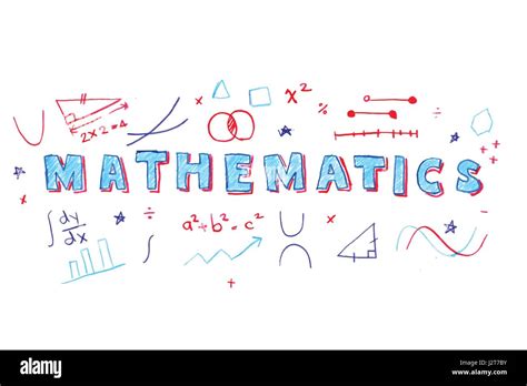 Illustration Of Mathematics Word In Stem Science Technology