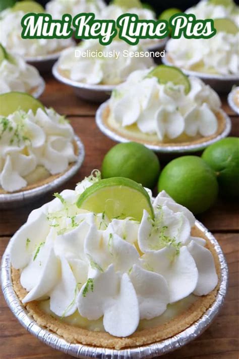 Mini Key Lime Pies Deliciously Seasoned