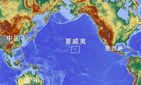 夏威夷的地图位置百度知道