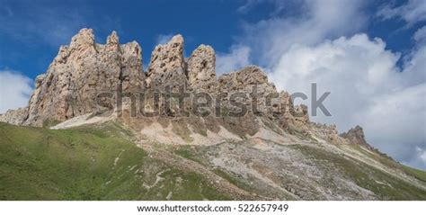 Denti Di Terrarossa Terrarossa Teeth Peaks Stock Photo 522657949