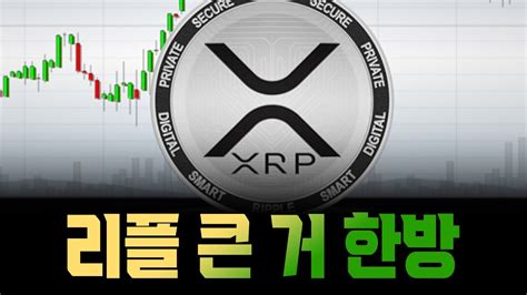 리플 전망 리플 큰 거 한방 옵니다 긴장 하세요 Youtube