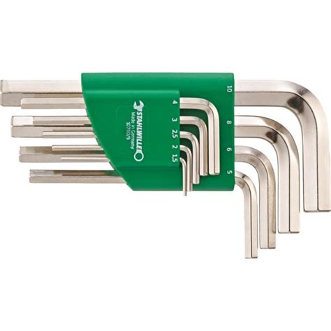 Stahlwille 96431500 Set Of Metric Hexagon Key Wrenches 9 Pcs