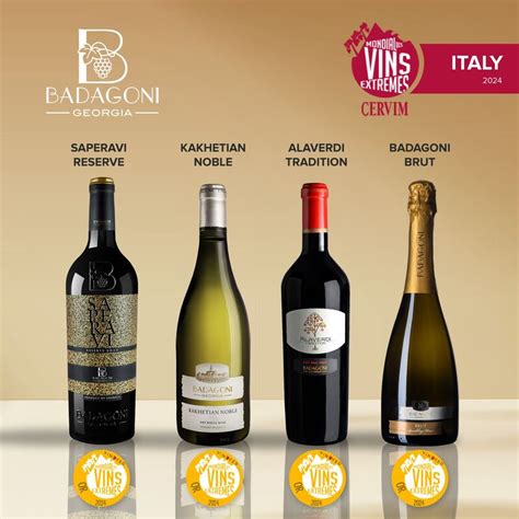 Badagoni On Linkedin 4 ოქრო იტალიაში ღვინის საერთაშორისო კონკურსზე Mondial Des Vins Extrêmes…