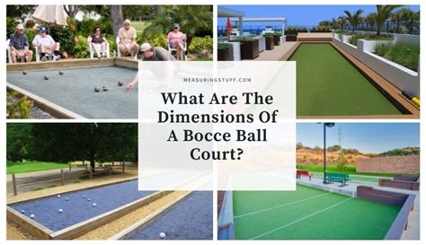 What Are The Dimensions Of A Bocce Ball Court Measuring Stuff