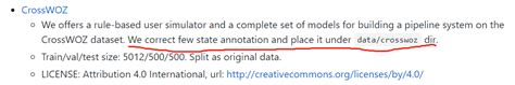 Check Issue Thu Coai CrossWOZ GitHub