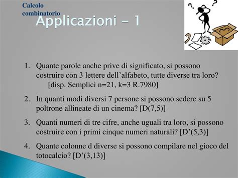 PPT Calcolo Combinatorio PowerPoint Presentation Free Download ID