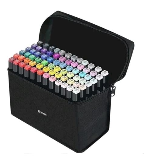 Фломастеры для рисования для скетчинга 80 цветов Набор маркеров 80 штук купить с доставкой по