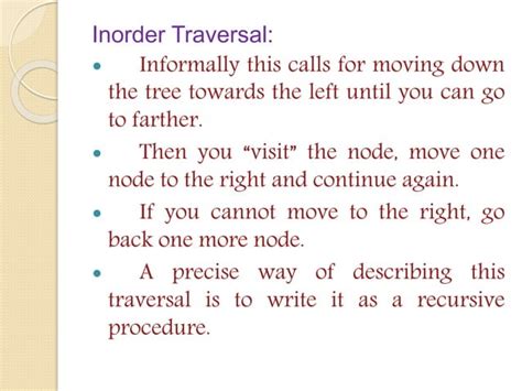Binary Tree Traversal Ppt Pptx Programming Languages Computing