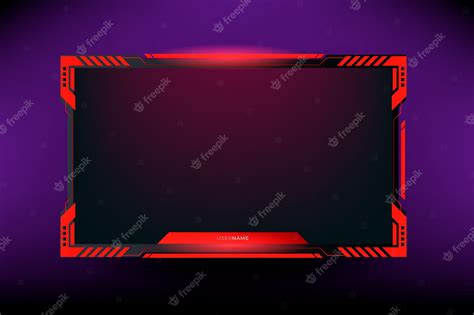 Premium Vector Twitch Stream Overlay Facecam Overlay Offline Starting