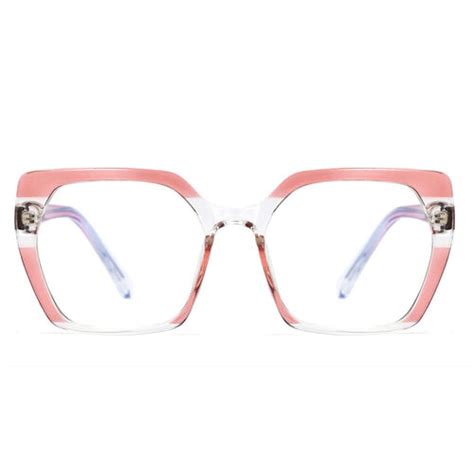 Roxanne Geometric Pink Glasses