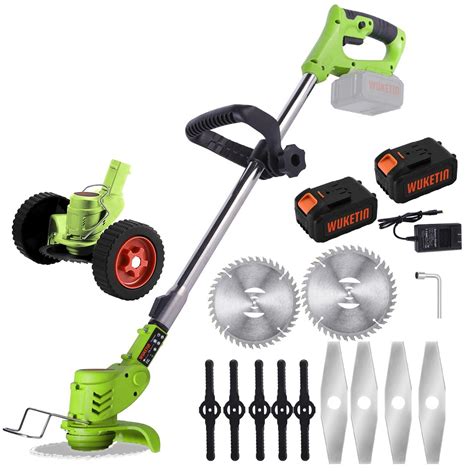 Wuketin Cordless Grass String Trimmer Lightweight Weed Eater 21v
