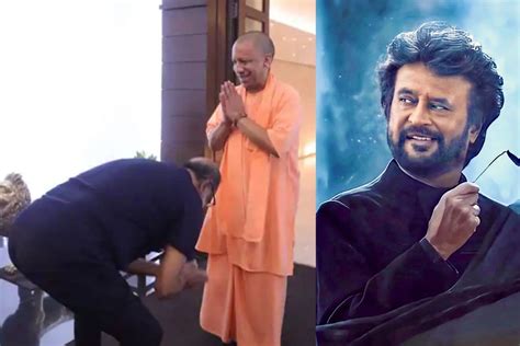 रजनीकांत ने किया खुलासा बताया उन्होंने क्यों छुए थे Cm योगी आदित्यनाथ