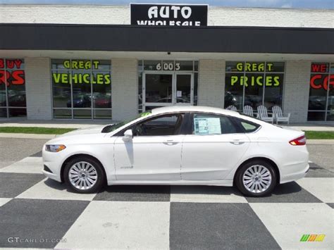 Oxford White Ford Fusion Hybrid Se Gtcarlot Car Color Galleries