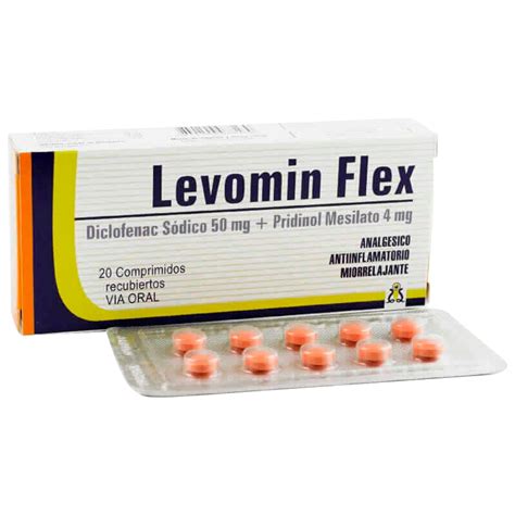 Levomin Flex Diclofenac Sódico 50 mg Cont 20 comprimidos recubiertos