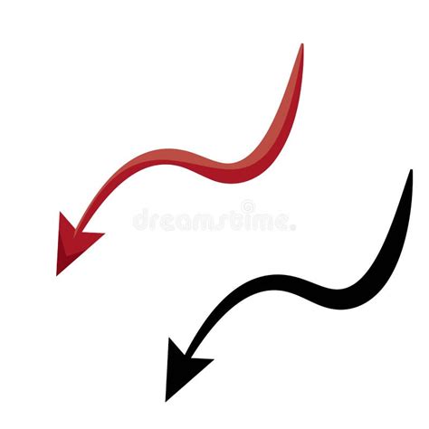Devil Tail Red Arrow Red Devil Vector Illustration Stock Vector
