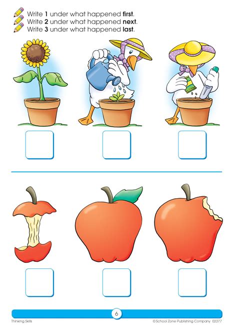 School Zone Thinking Skills Workbook 64 Pages Preschool Kindergarten Problem