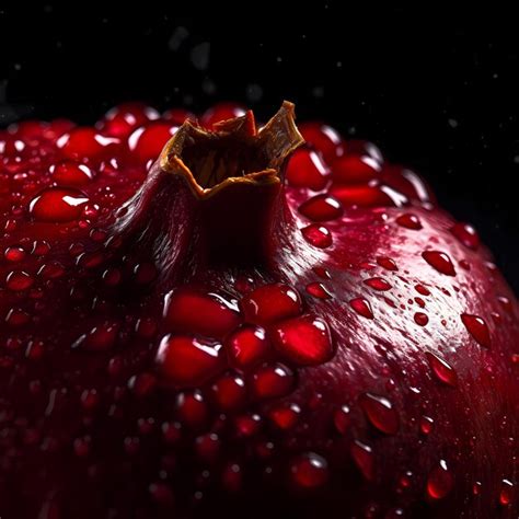 Premium Ai Image Macro Of Pomegranate Arils