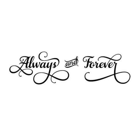 Always And Forever Tattoo In Cursive Writing