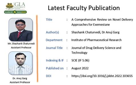 Research Gla University Mathura On Linkedin Glauniversity Glaresearch Qualityeducation