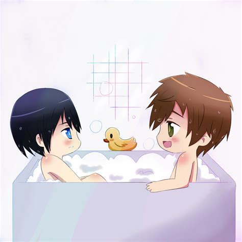 Haru And Makoto Bubble Bath By R0rik0 On Deviantart