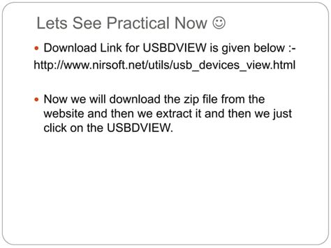 Usb Forensics Pptx For The Purpose Of Fo Ppt