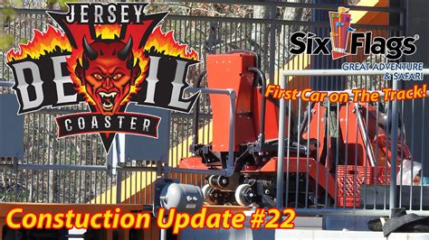Jersey Devil Coaster Construction Update 22 Six Flags Great