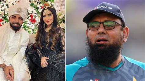 Cricketer Shadab Khan And Saqlain Mushtaq Daughter Wedding Story