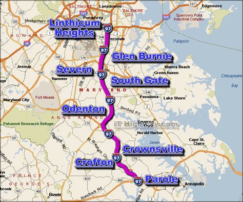 I 97 Road Maps Traffic News