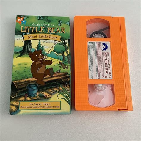 Little Bear Vhs Tape Meet Little Bear Nick Jr Maurice Sendak Vintage