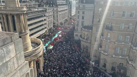 حرب غزة مسيرات مؤيدة للفلسطينيين في أنحاء بريطانيا Bbc News عربي