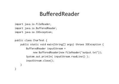 Bufferedreader Vs Scanner