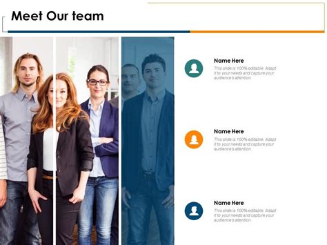 Meet Our Team Communication Introduction D342 Ppt Powerpoint